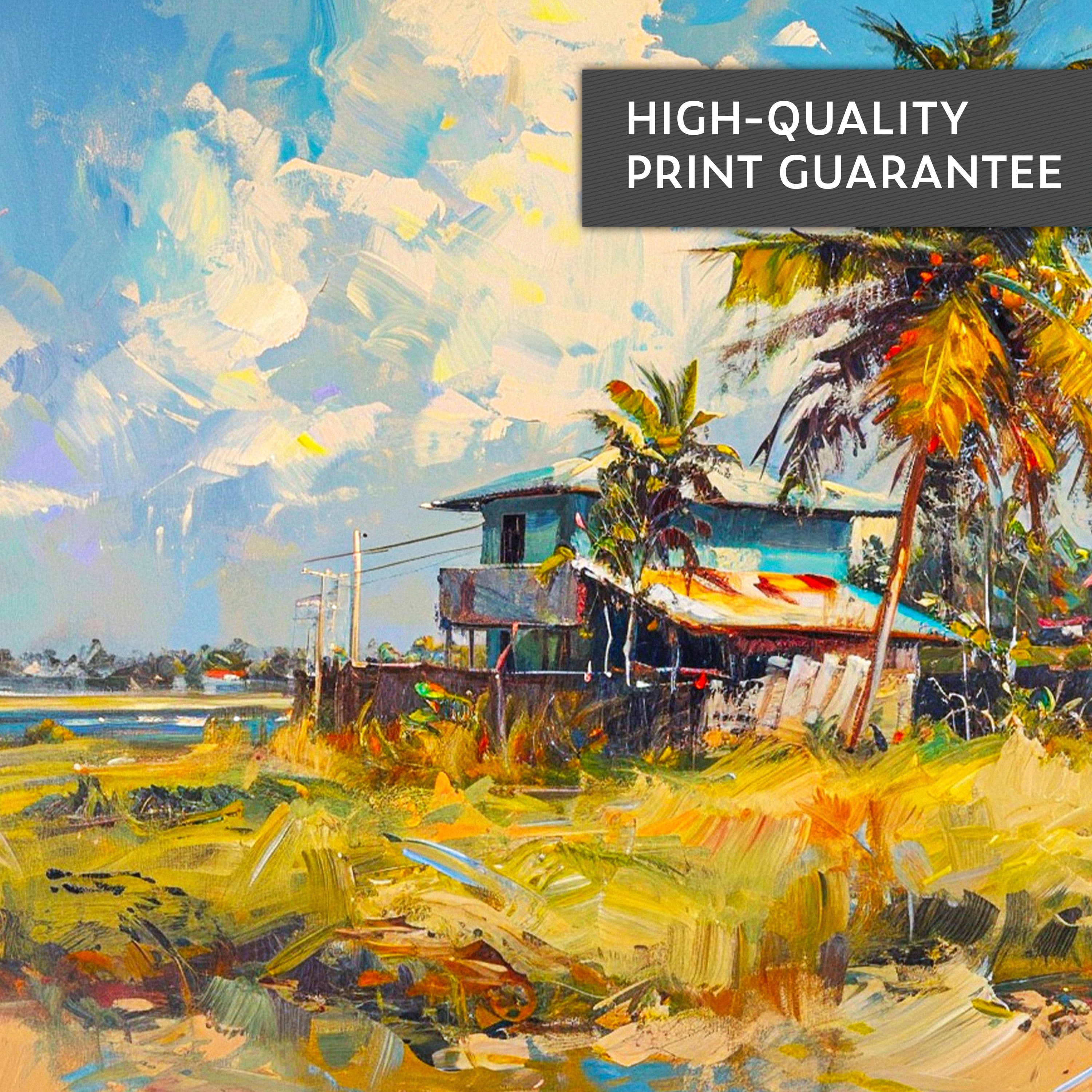 Guyana Painting, Guyanese Landscape Art Print, Carribean Wall Canvas - Etsy