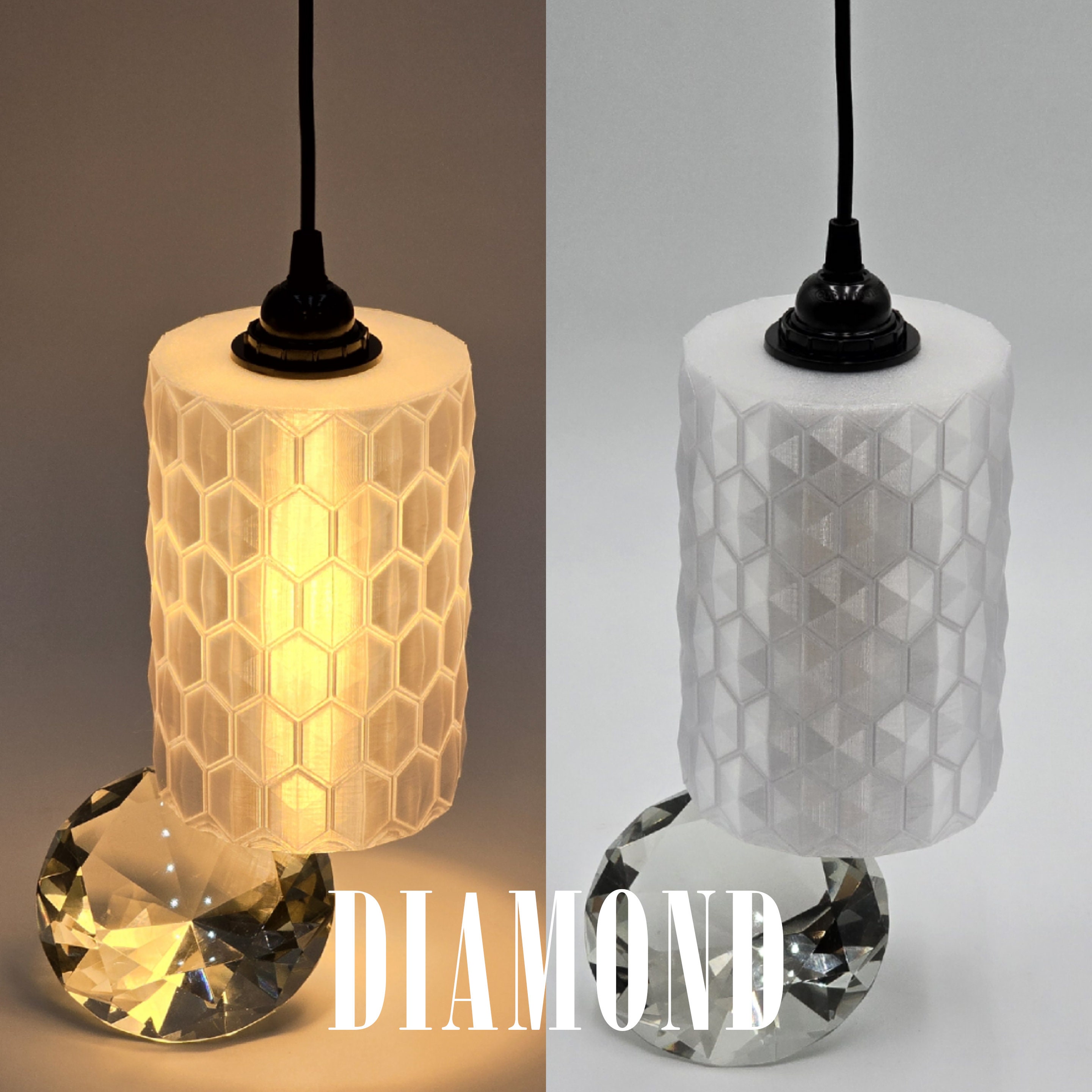7 LED Hexagon Pendant Light - Etsy