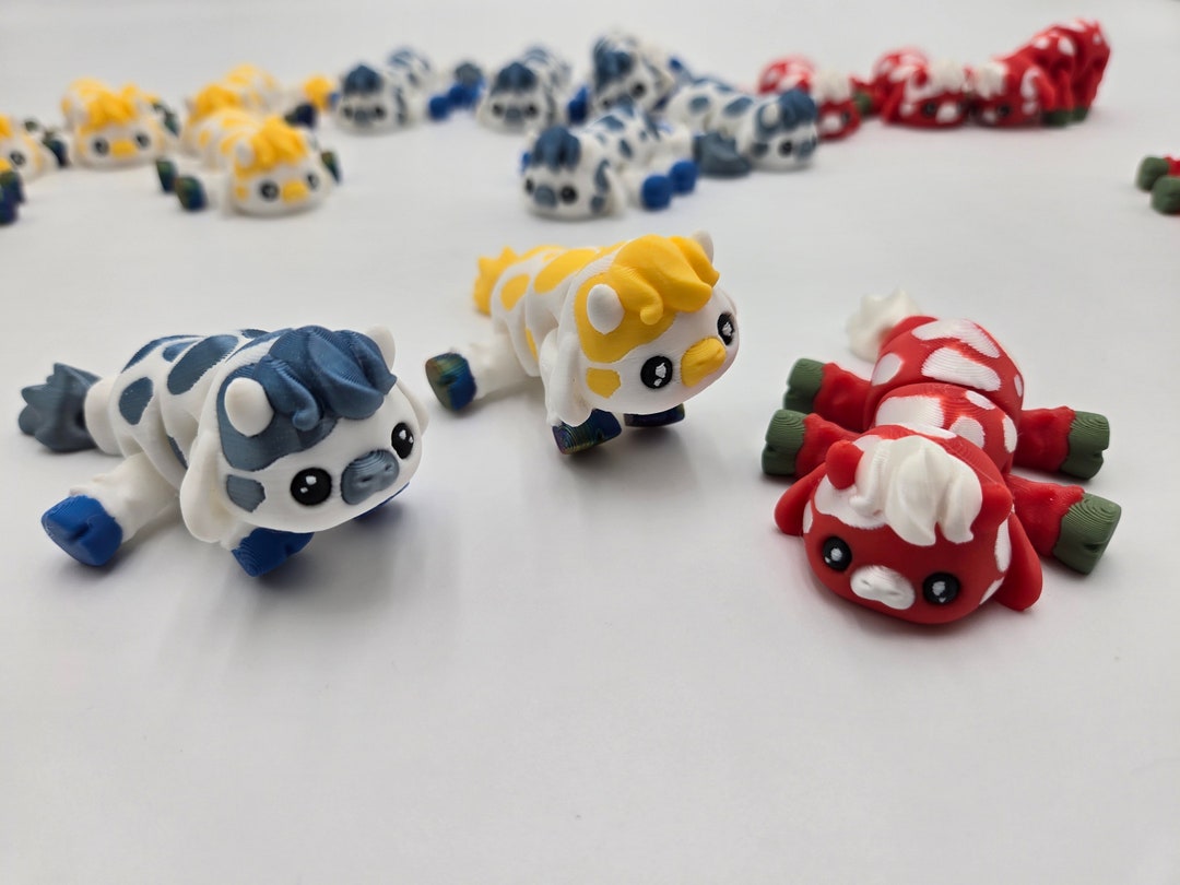 Cute Flexi Cow Collectible Fidget Figurine Gift - Etsy