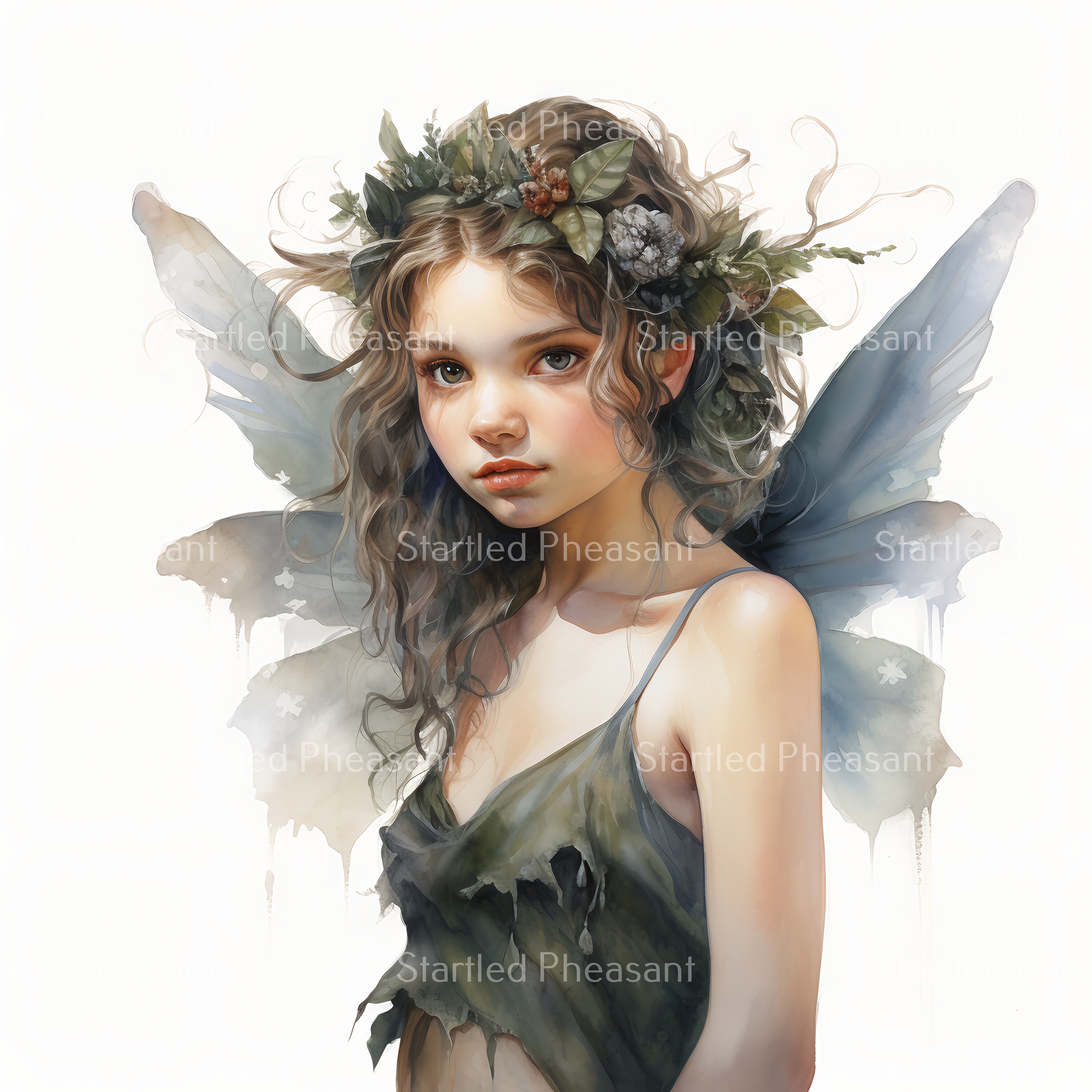 Fairy, Nymph, Pixie Mega-pack Watercolour Digital Pack set of 36, 4096 ...