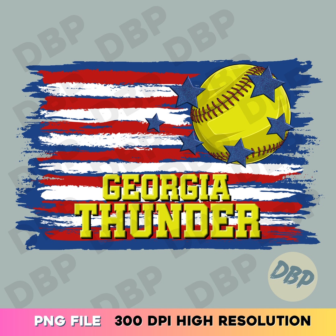 Georgia Thunder PNG, Softball US Flag, Sport Mama Sublimation Download ...