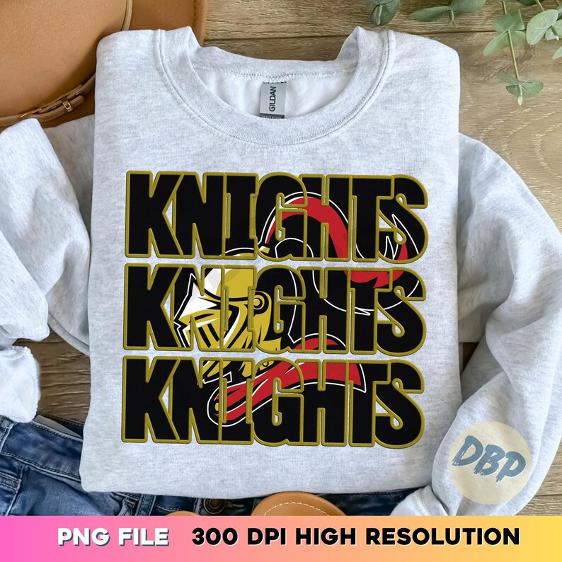 Knights Mascot PNG, Spirit Shirt Design Sublimation, School Spirit ...