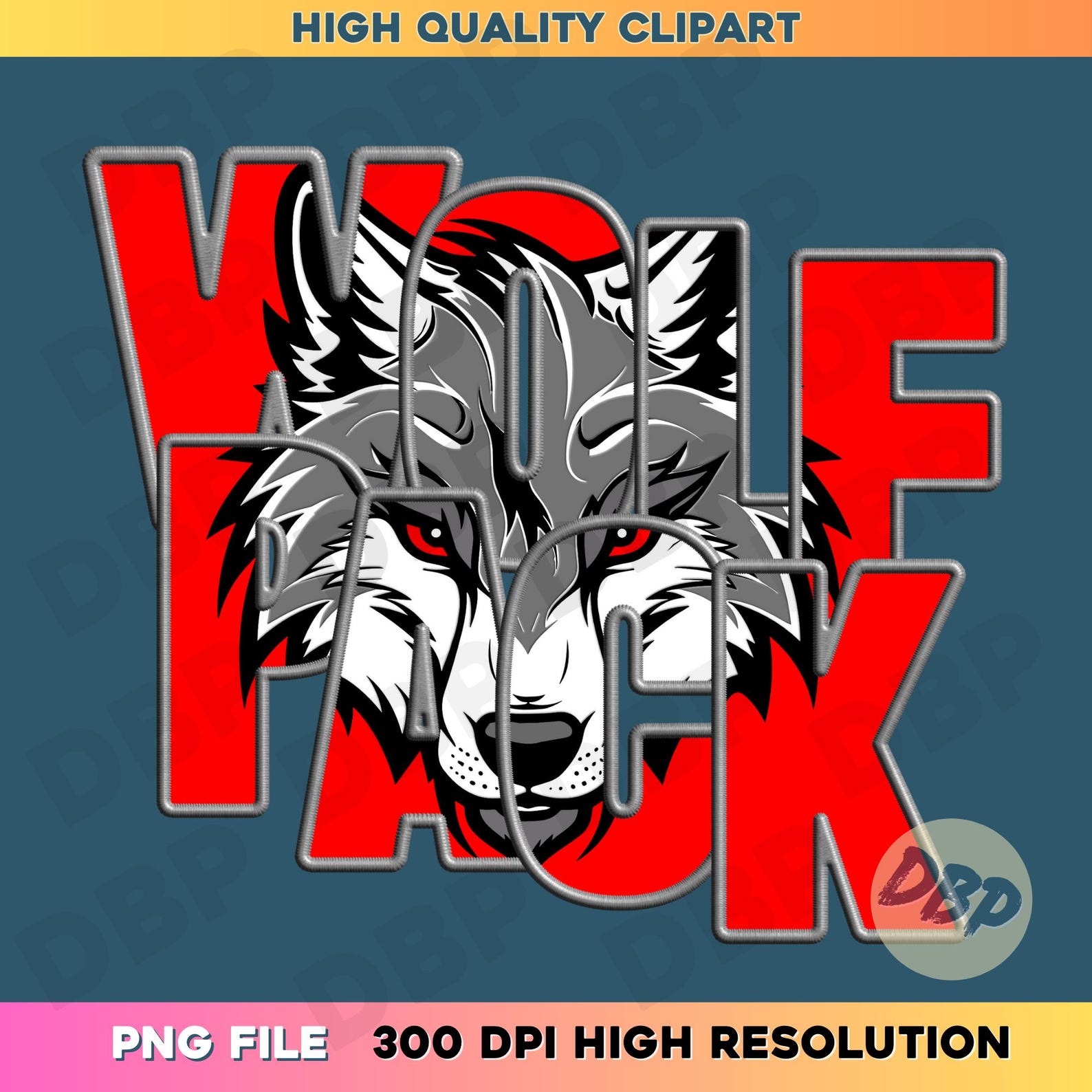 Red Wolfpack PNG, Wolfpack Shirt Design, Wolf Mascot Spirit Sweatshirt ...