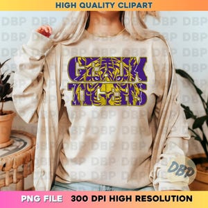 Geaux Tigers PNG, LSU Tiger Mascot Sublimation, Louisiana State ...