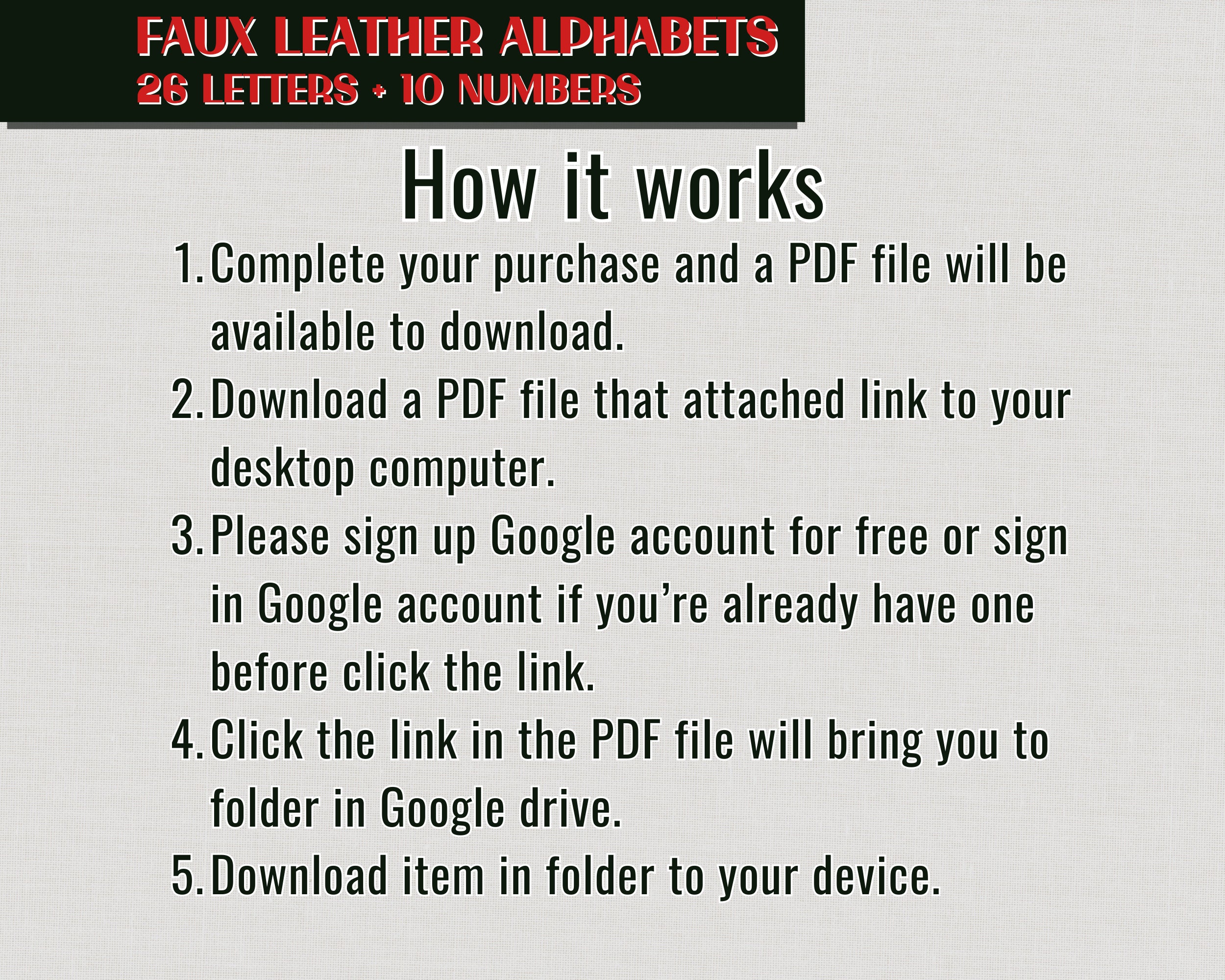 Black Leather Alphabets, Faux Leather PNG, Digital Alphabet Letters ...