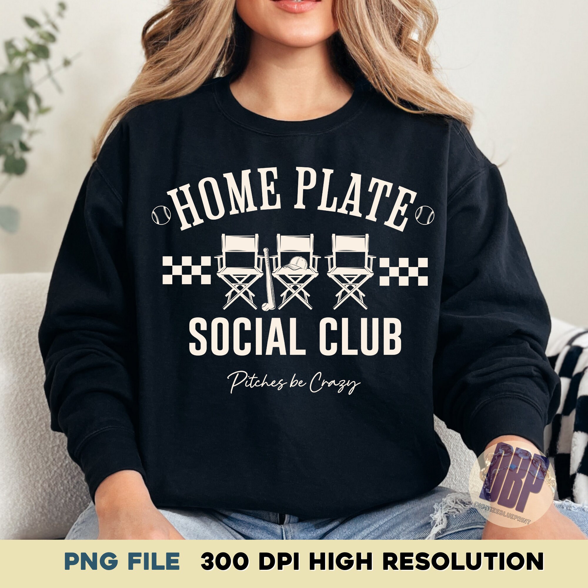Home Plate Social Club Pitches Be Crazy, Baseball Mom Shirt PNG, Family Home Plate Social Club ...