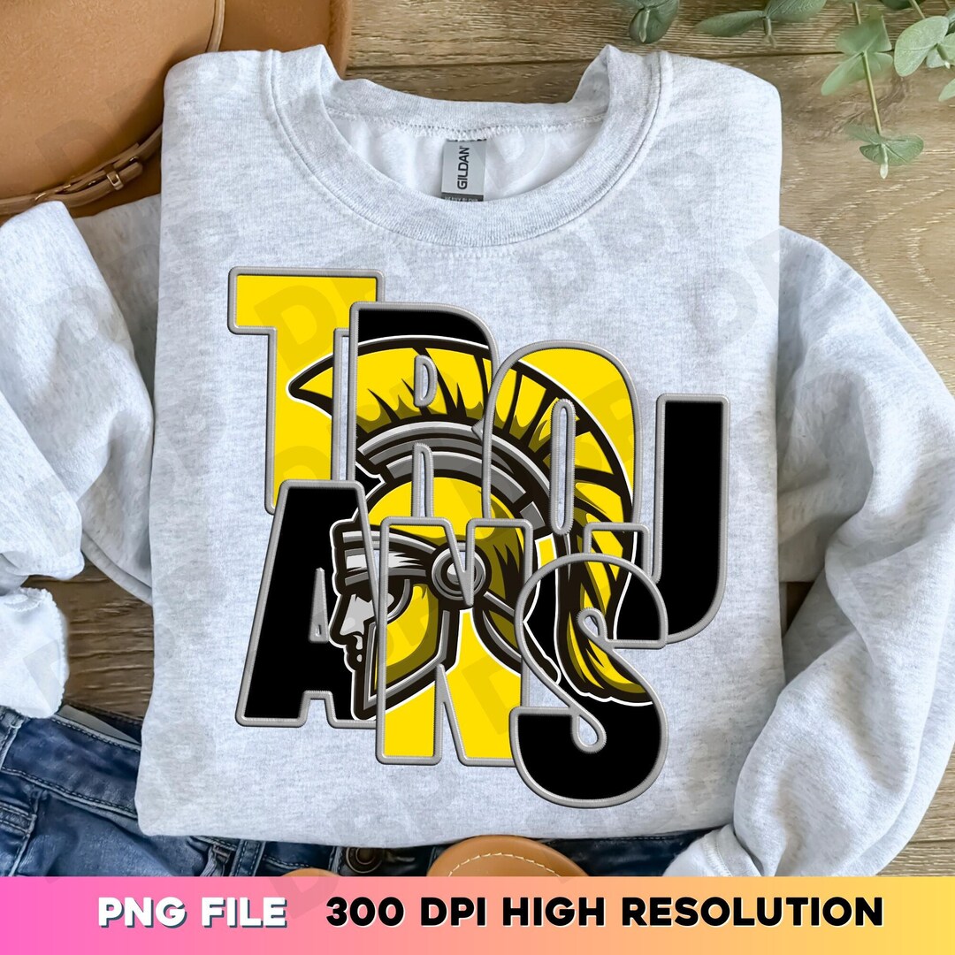 Trojans Spirit Shirt PNG, Trojans Design Sublimation, School Spirit ...