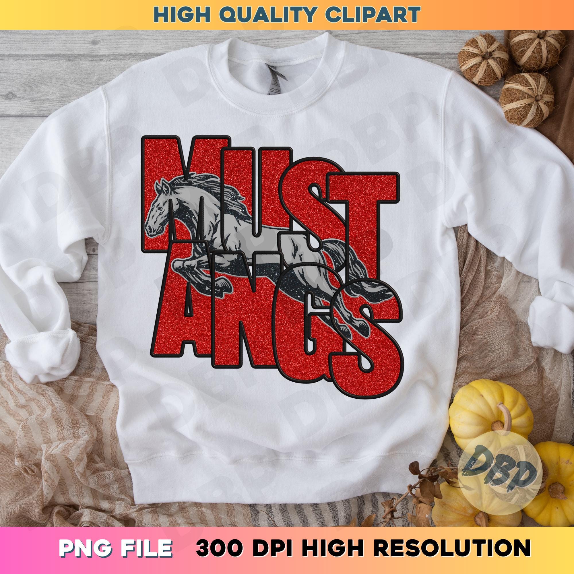 Mustangs Red and Black PNG, Mustangs Glitter Design, School Spirit ...