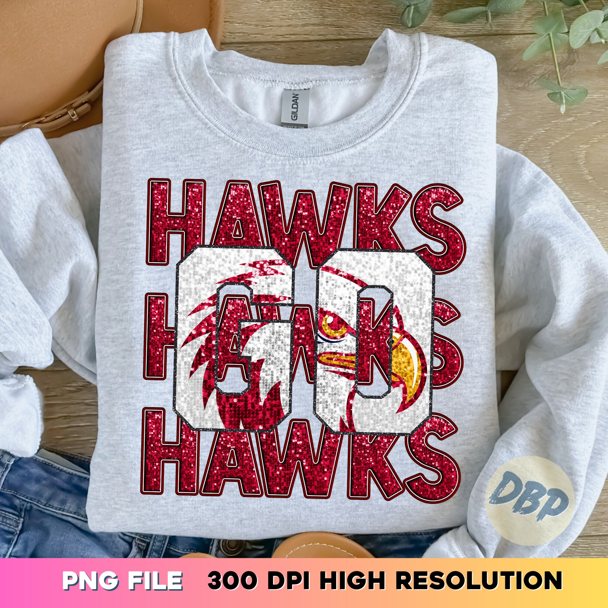 Go Hawks PNG, Maroon Hawks Faux Glitter Design, Hawk Spirit Shirt Sequin Sublimation Download ...