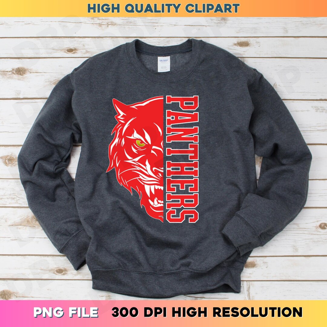 Red Panthers Mascot PNG, Spirit Mascot Design, Panthers Football PNG ...