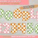 Checkered Doodle Alphabets PNG, Retro Doodle Letters, Sublimation ...