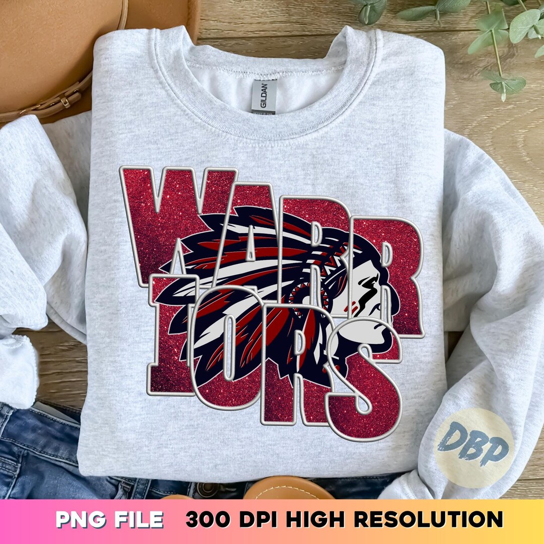 Maroon Warriors Spirit PNG, Glitter Warriors Mascot, School Spirit ...