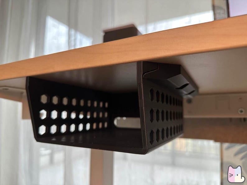 Under Desk Storage Shelf: Customizable Mini PC, SSD, HDD Mount - Etsy