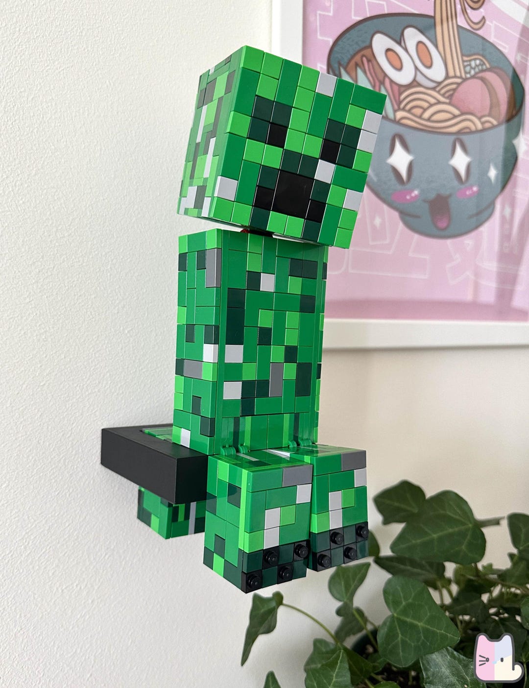 Wall Mount for LEGO Minecraft - the Creeper Display Bracket Hook 21276 ...