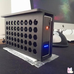 Under Desk Mini PC Mount: Customizable Storage Shelf - Etsy