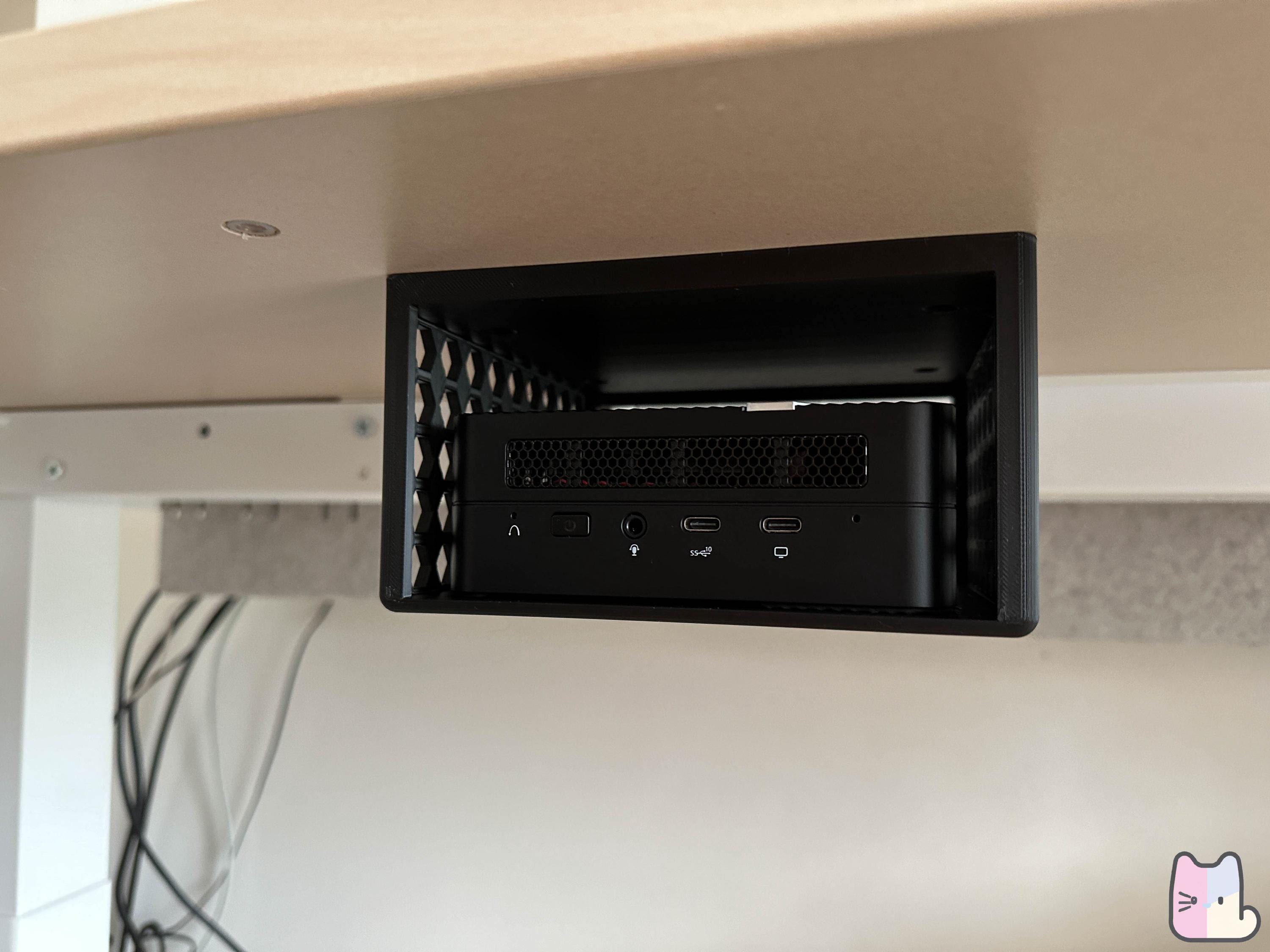 Under Desk Mini PC Mount: Customizable Storage Shelf - Etsy