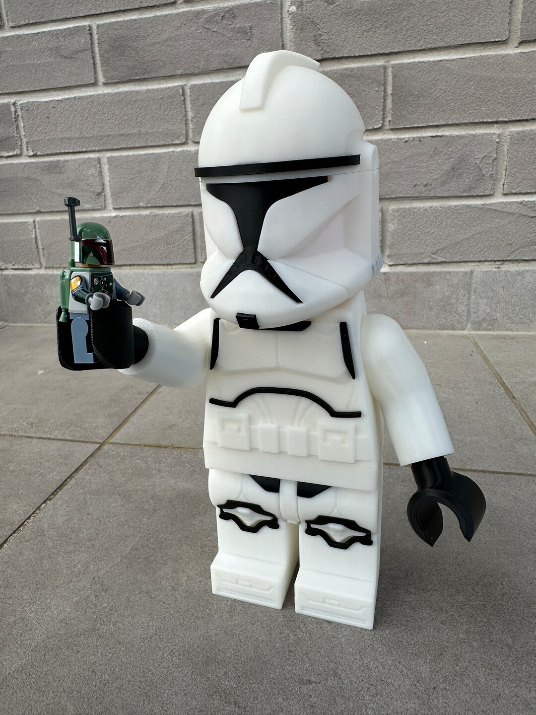 Clone Trooper Lego Inspired Minifigure 6:1 Scale 9in/23cm Tall Perfect ...