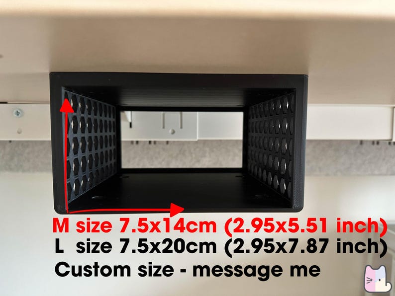 Under Desk Mini PC Mount: Customizable Storage Shelf - Etsy