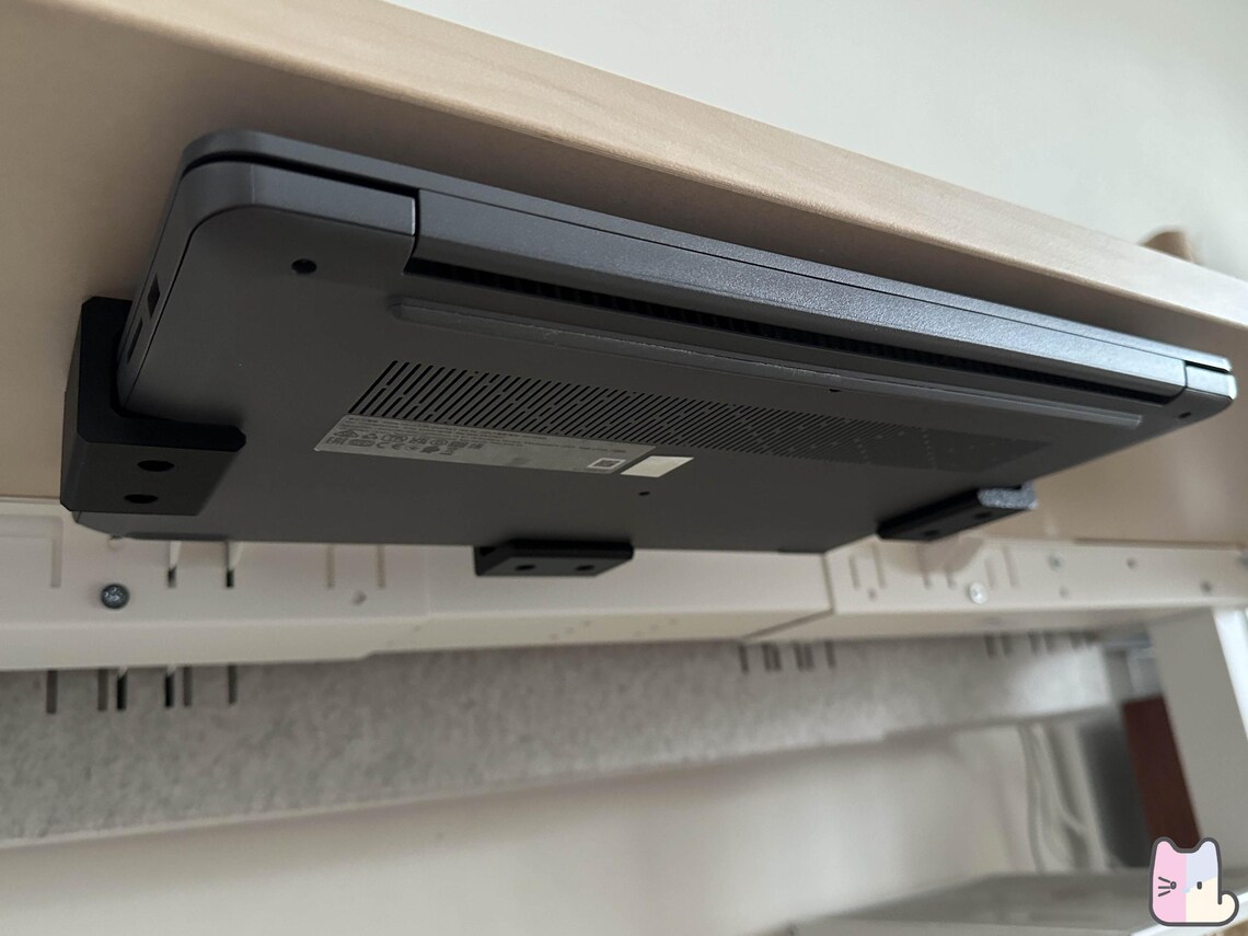 Universal Laptop Under Desk Holder Mount Mount for Desk for Macbooks ...