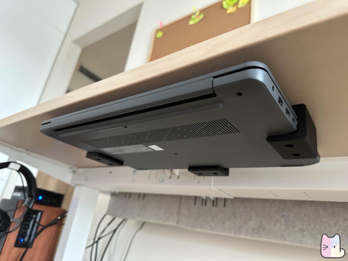 Universal Laptop Under Desk Holder Mount Mount for Desk for Macbooks ...