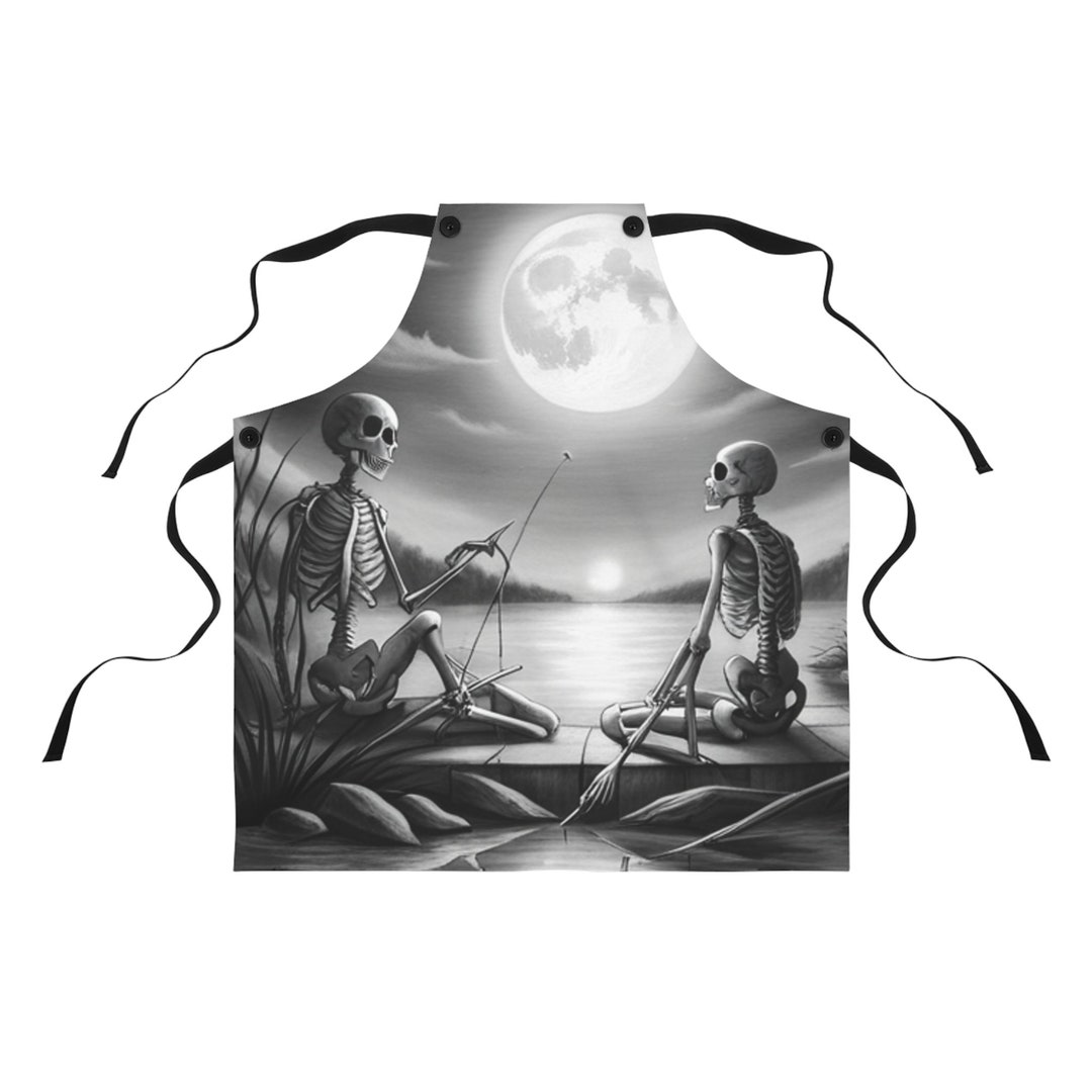Skeleton Apron is Black and White, It Also Can Be Made to Order ...