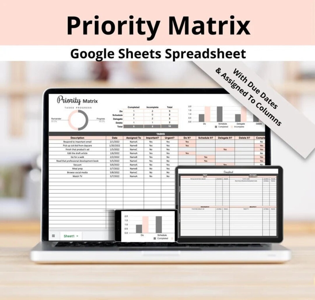 Task List Planner, Task Organizer for Prioritizing and Time Management ...
