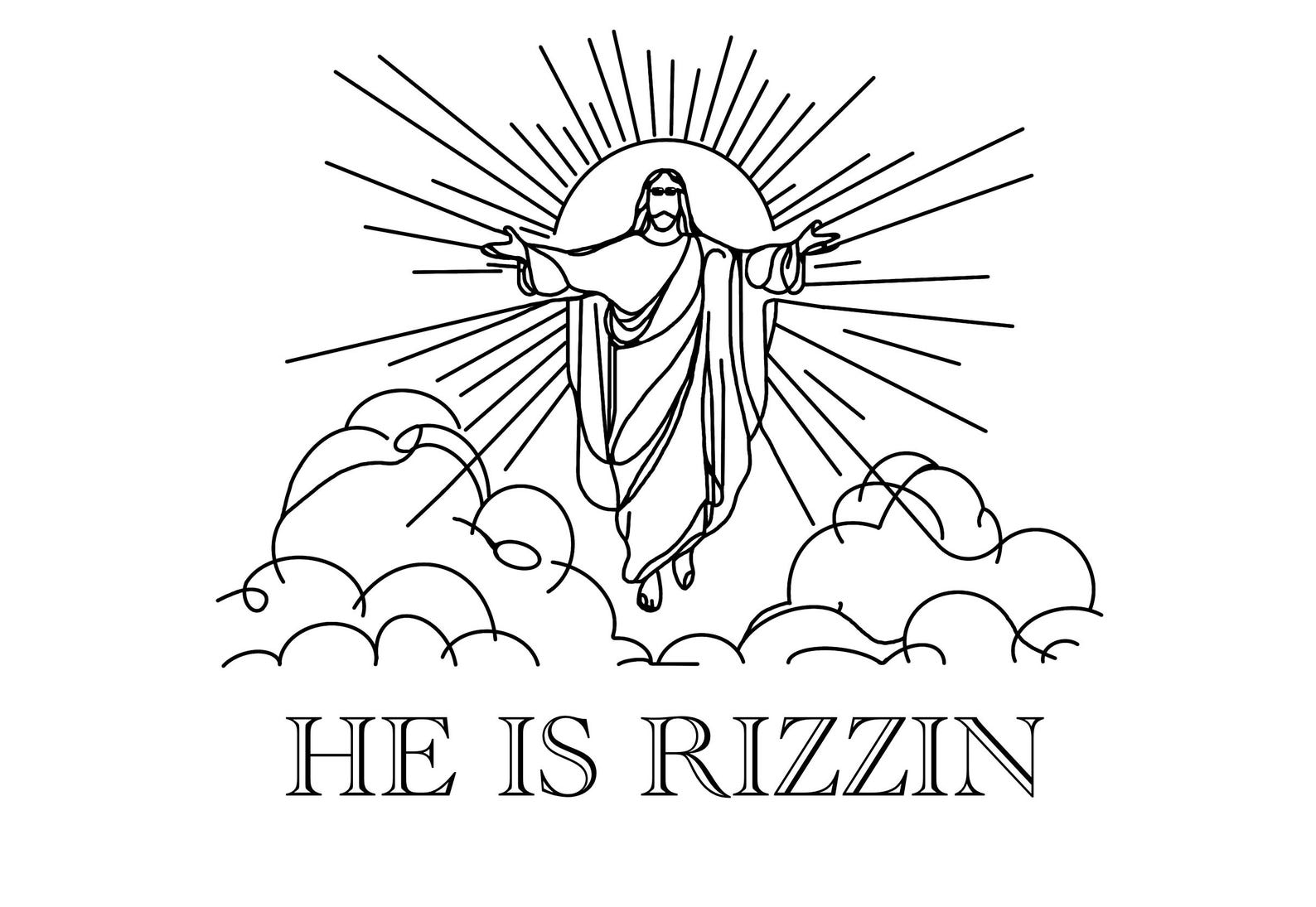 He is Rizzin’ SVG PNG, Jesus Svg Png, Rizz Svg Png, Funny Svg Png ...