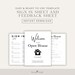 Open House Sign-in Sheet Template - Etsy