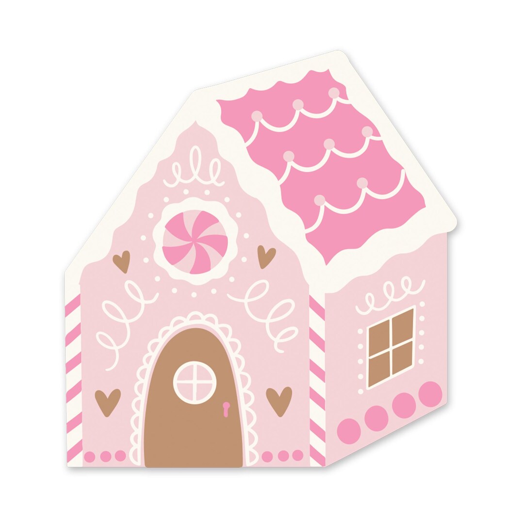 Pink Gingerbread House Napkins, Christmas Party Decor, 24 Count - Etsy