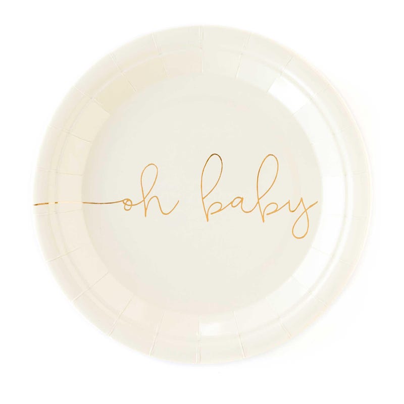 Baby Shower Plates - Etsy
