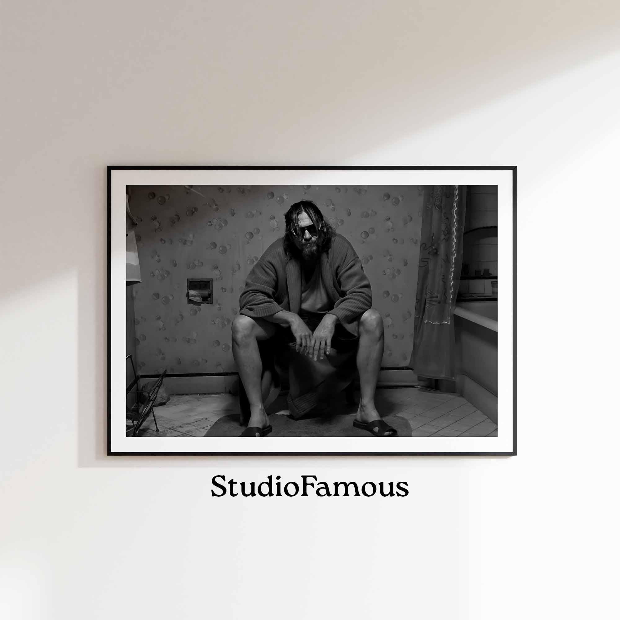 The Big Lebowski Movie Poster: Dude Toilet Scene, Funny Bathroom Art - Etsy