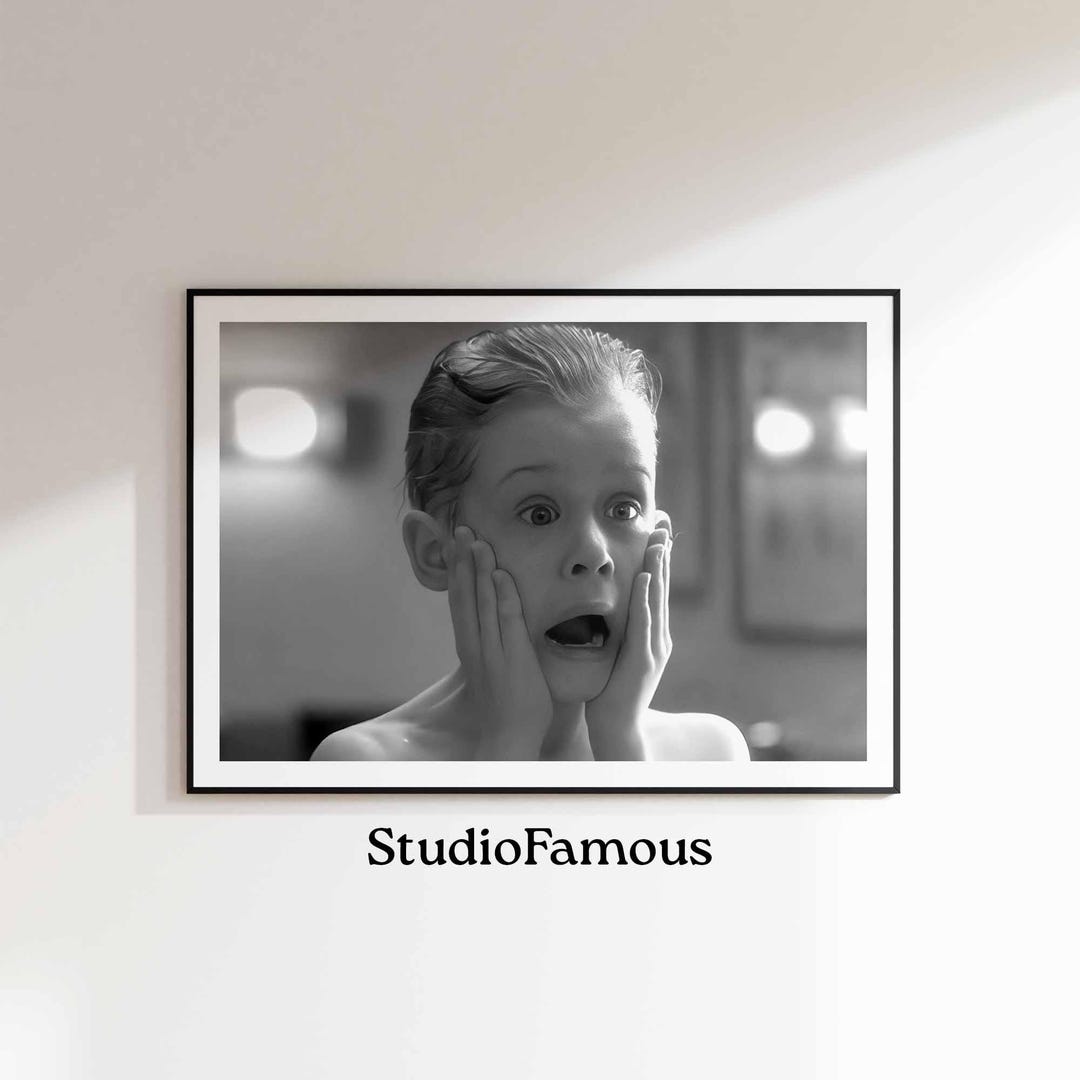 Home Alone Movie Poster: Kevin Mccallister Funny Bathroom Art - Etsy