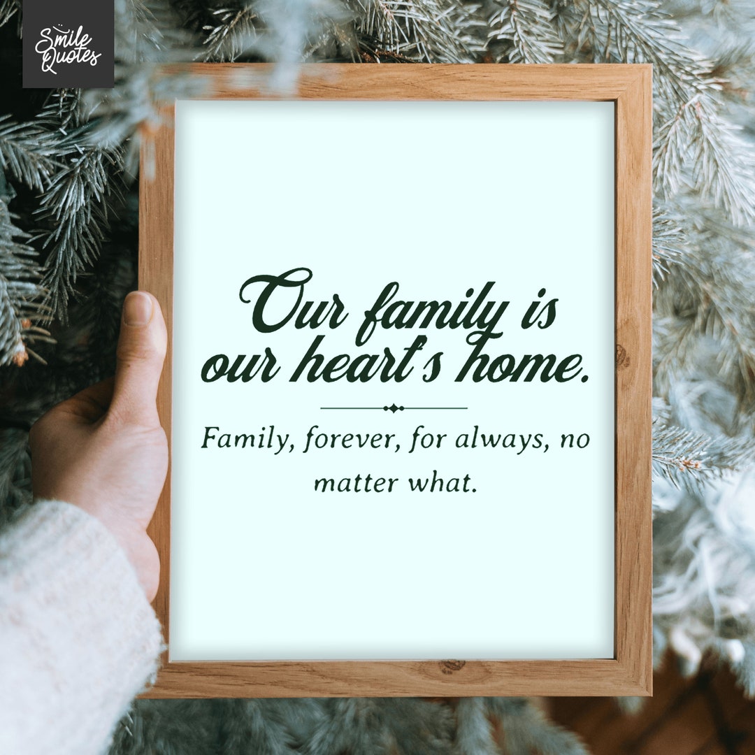 Smile Inspirational Motivational Family Love Home Quotes Wall Decor A4 ...