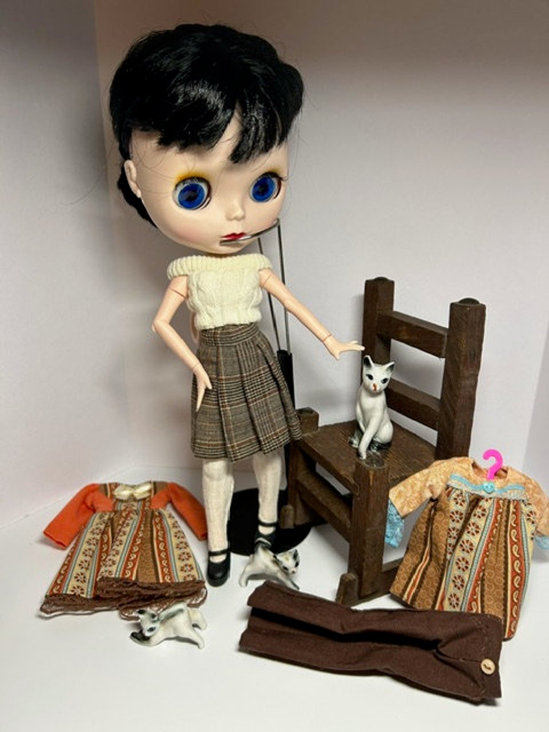 Blythe 70s Brown Retro Outfits, OOAK 6 Pieces - Etsy