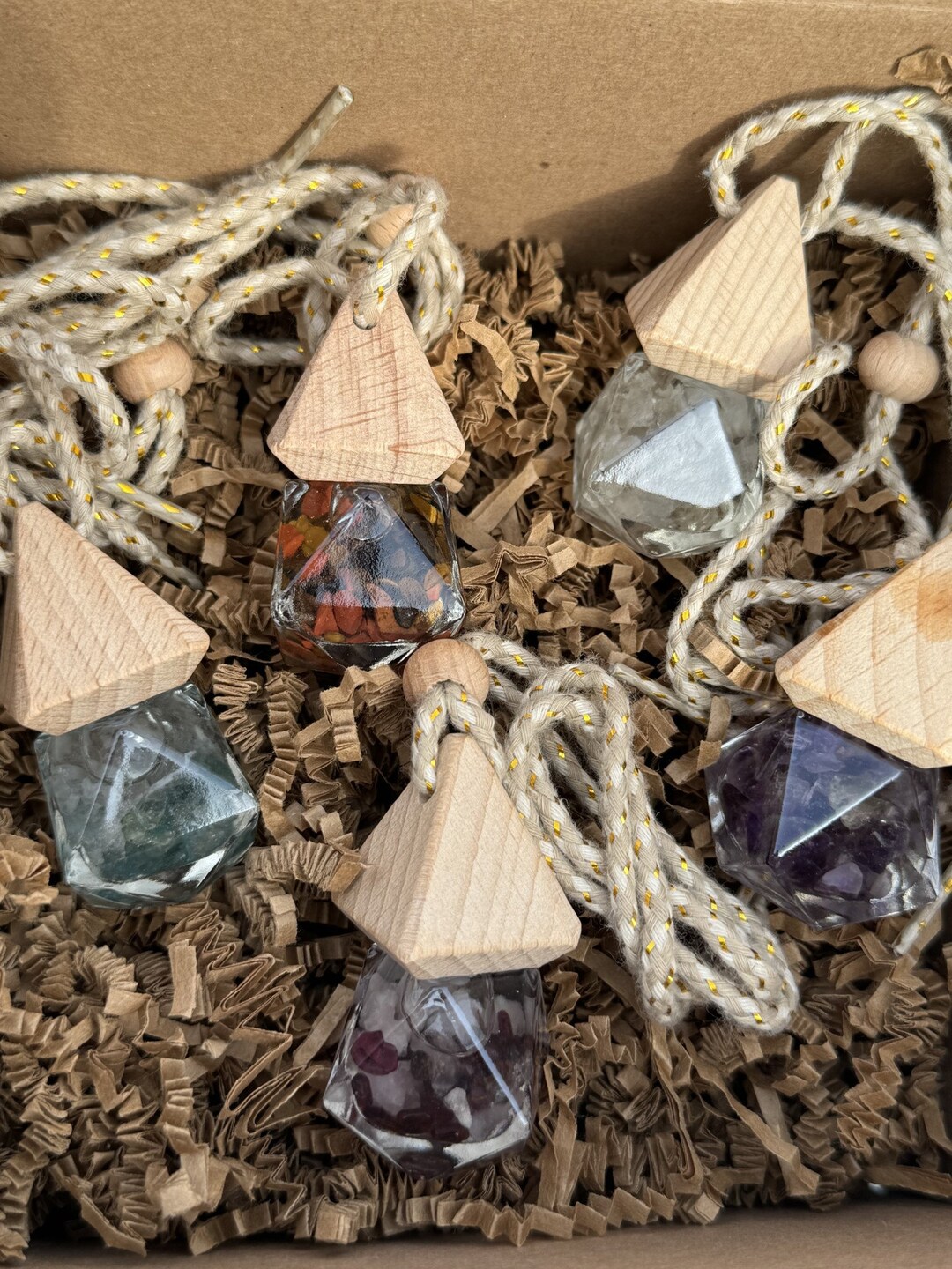 Aromatherapy Car Diffuser Custom - Essential Oil & Crystal Combo, Air ...