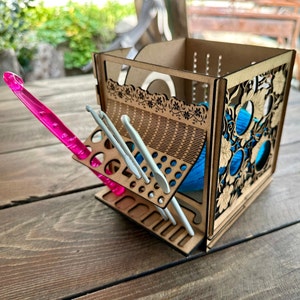 Laser Cut Yarn Bowl Svg Template for Crocheting Knitting With Row ...