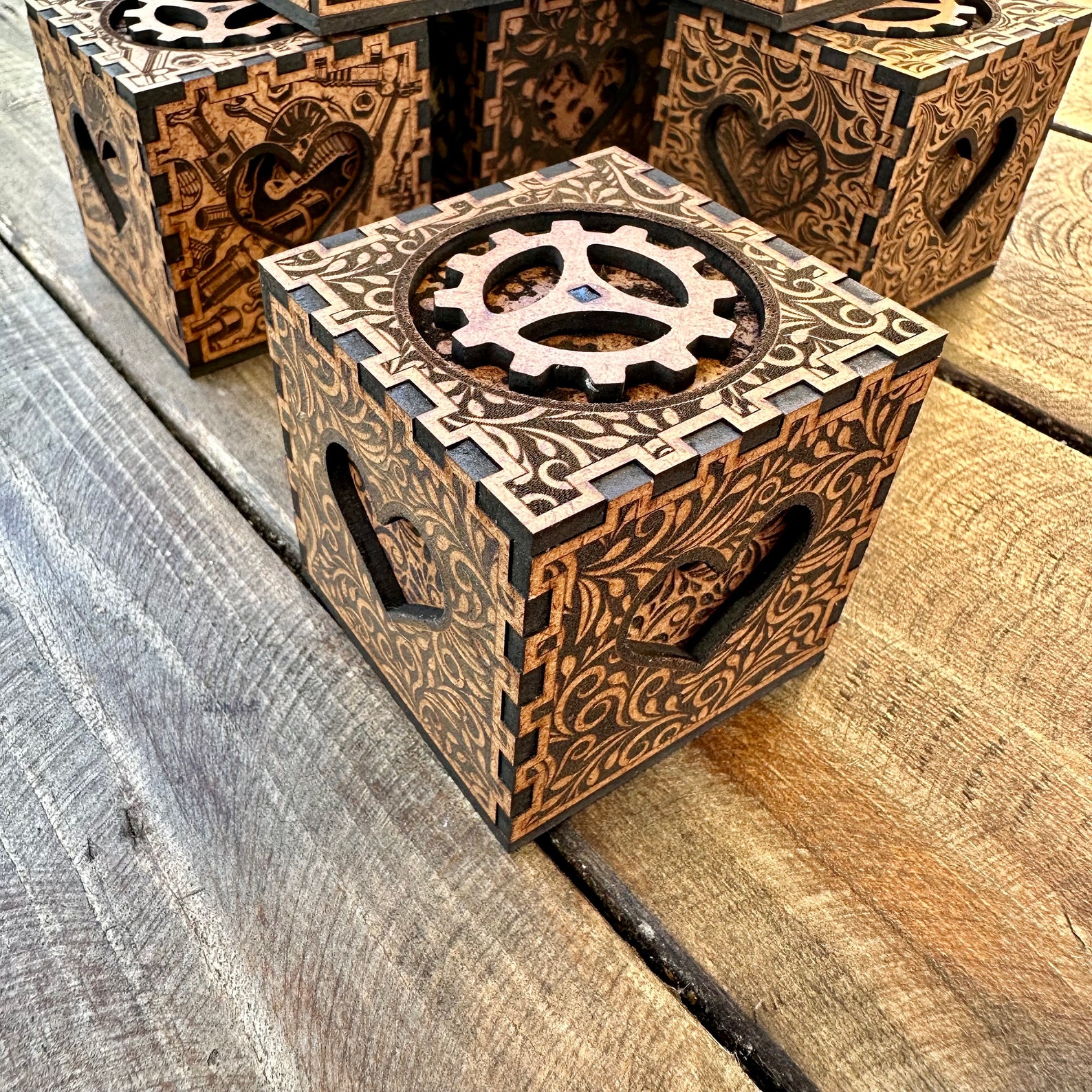 Laser Cut Ring Jewelry Box Laser Cut File in Six Deferent Designs in ...