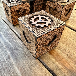 Laser Cut Ring Jewelry Box Laser Cut File in Six Deferent Designs in ...