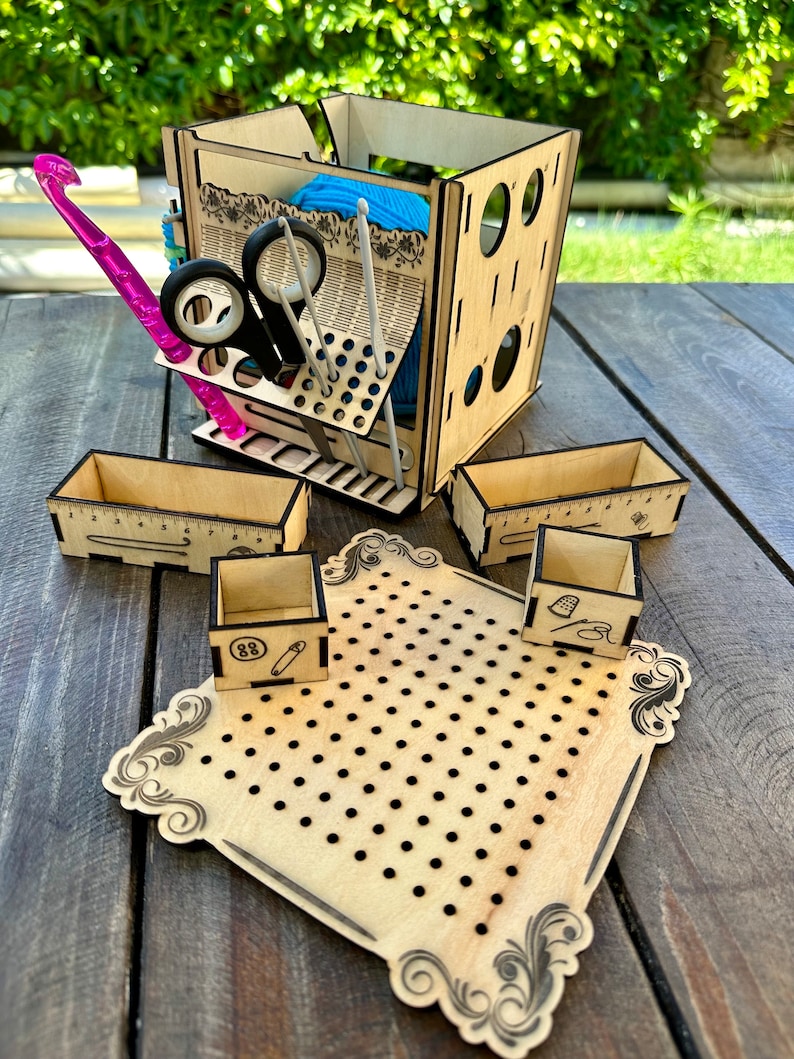 Laser Cut Yarn Bowl Svg Template for Crocheting and Knitting ...