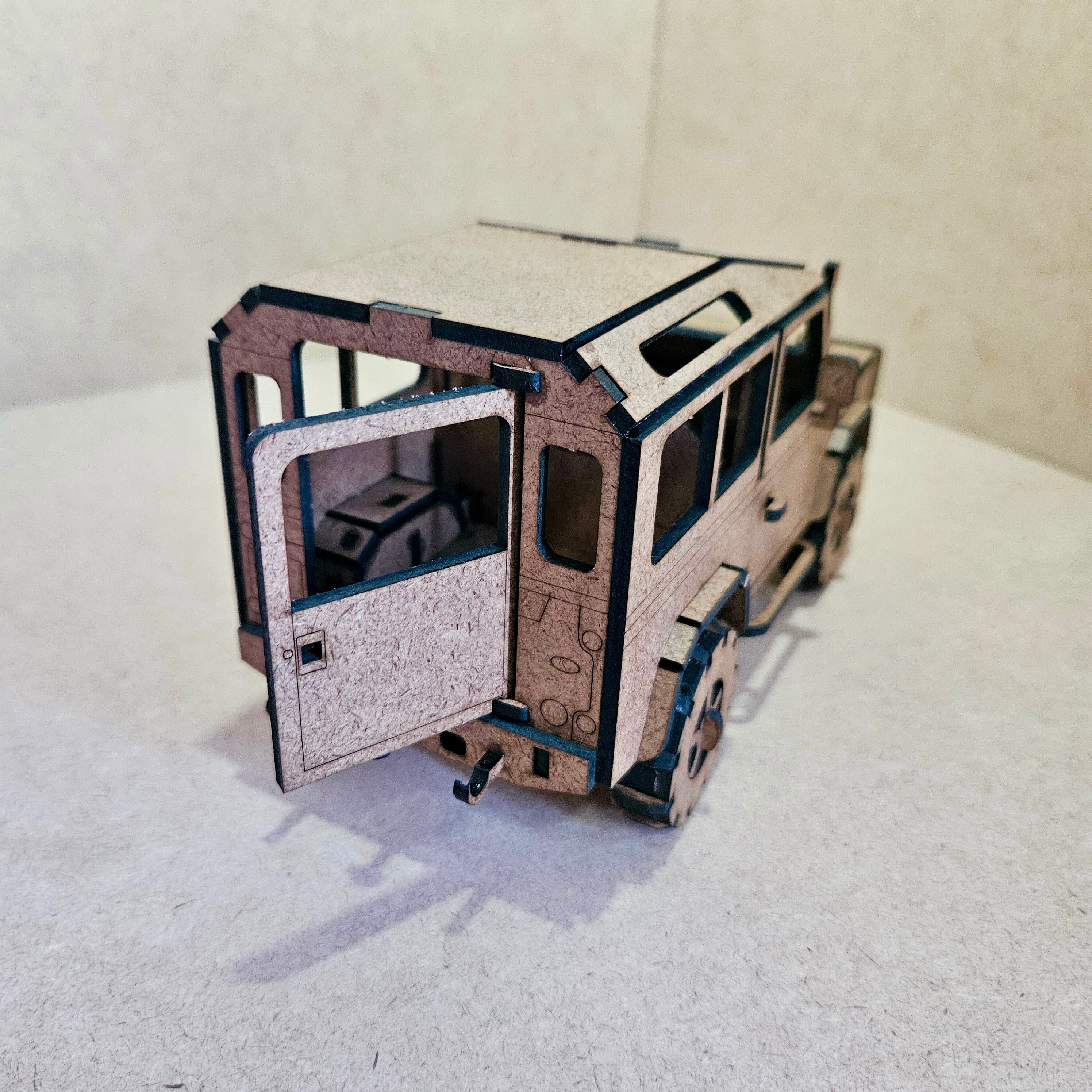 Lser Cut Land Rover 3d Model Puzzle Laser Cut File With Assembly ...