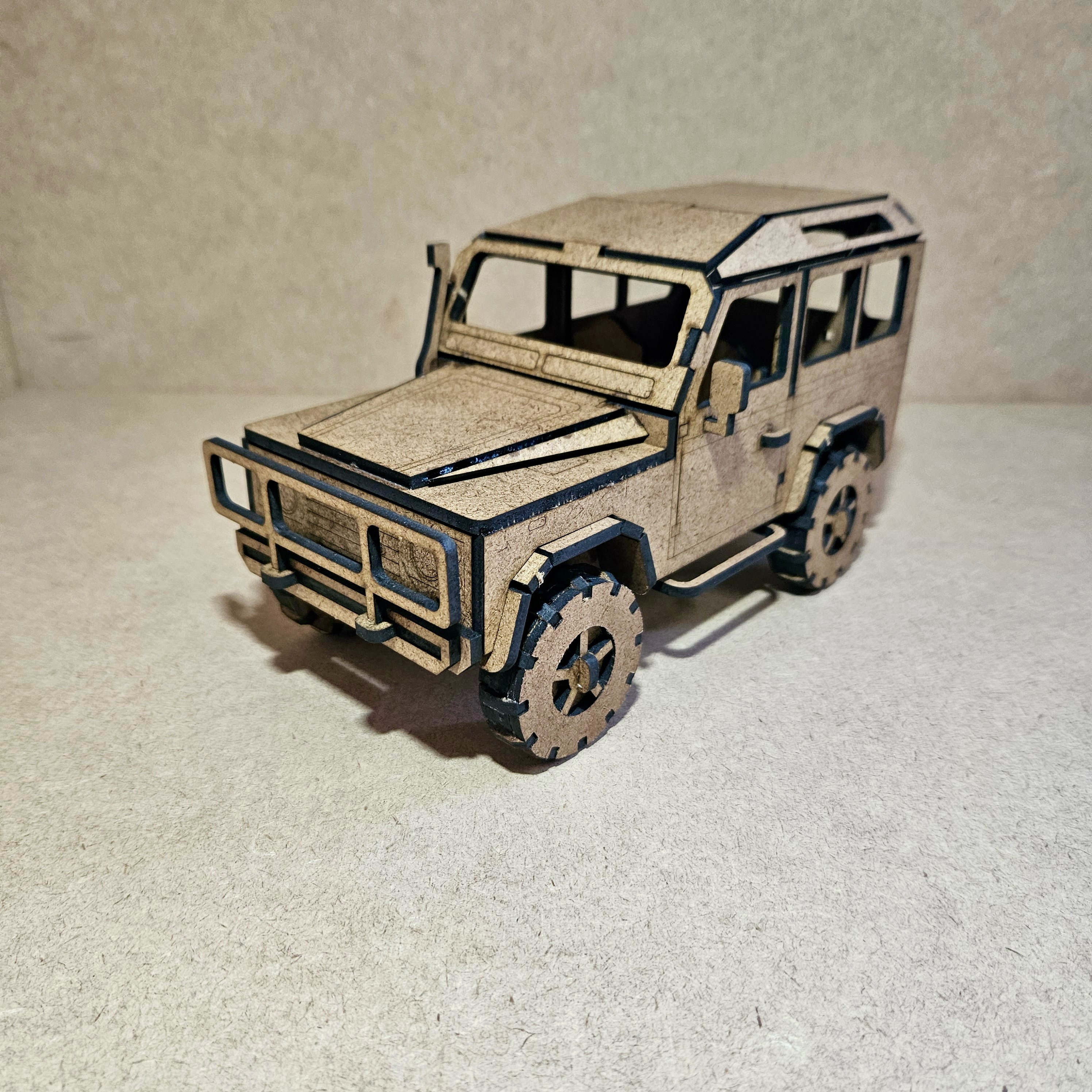 Lser Cut Land Rover 3d Model Puzzle Laser Cut File With Assembly ...