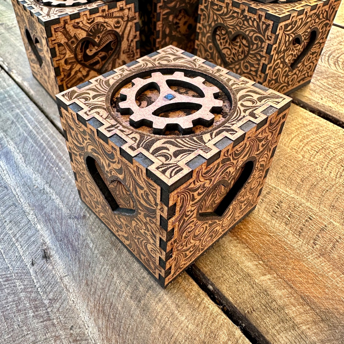 Laser Cut Ring Jewelry Box Laser Cut File in Six Deferent Designs in ...