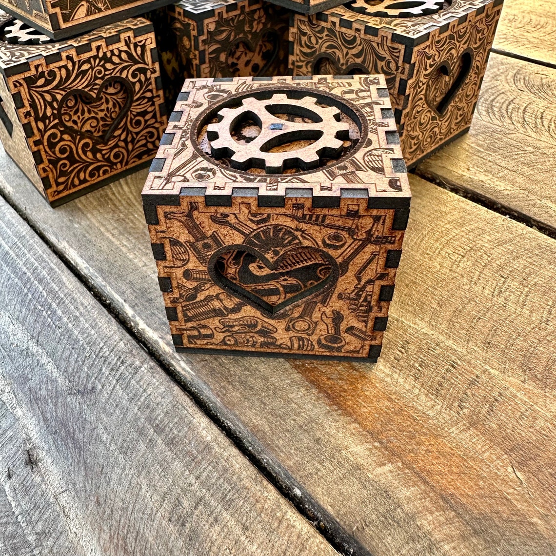 Laser Cut Ring Jewelry Box Laser Cut File in Six Deferent Designs in ...