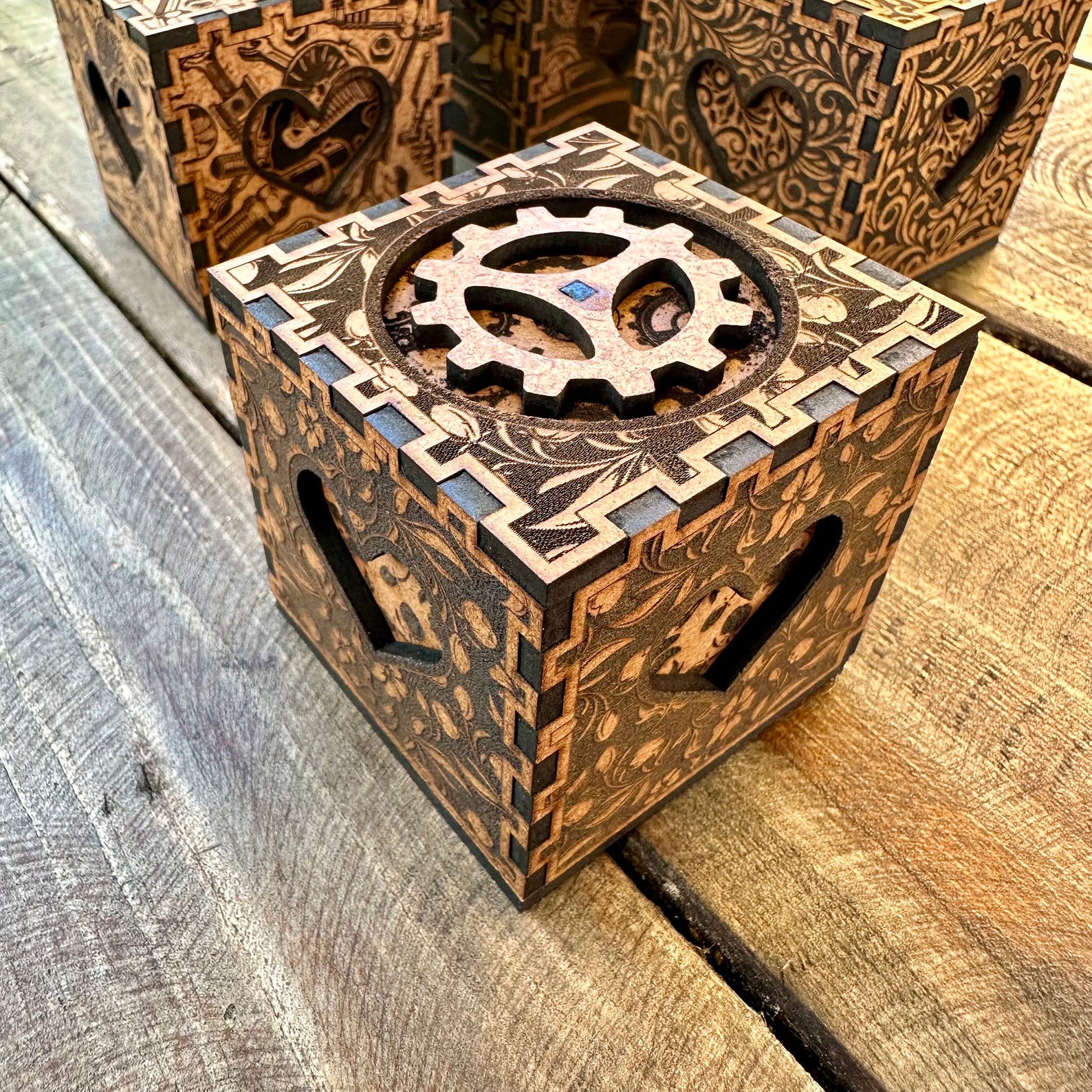 Laser Cut Ring Jewelry Box Laser Cut File in Six Deferent Designs in ...