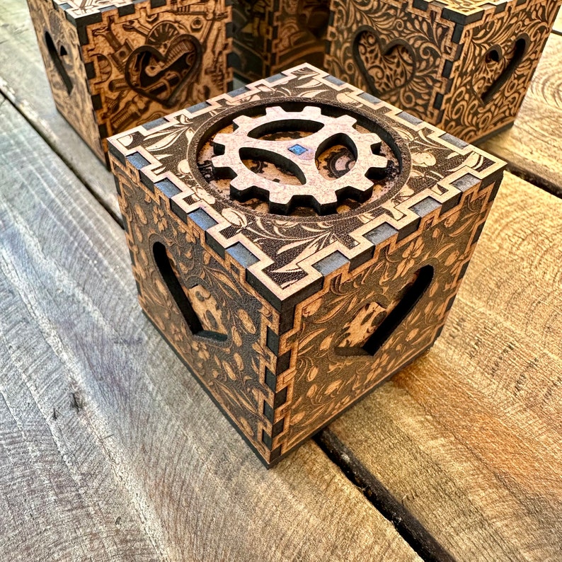 Laser Cut Ring Jewelry Box Laser Cut File in Six Deferent Designs in ...