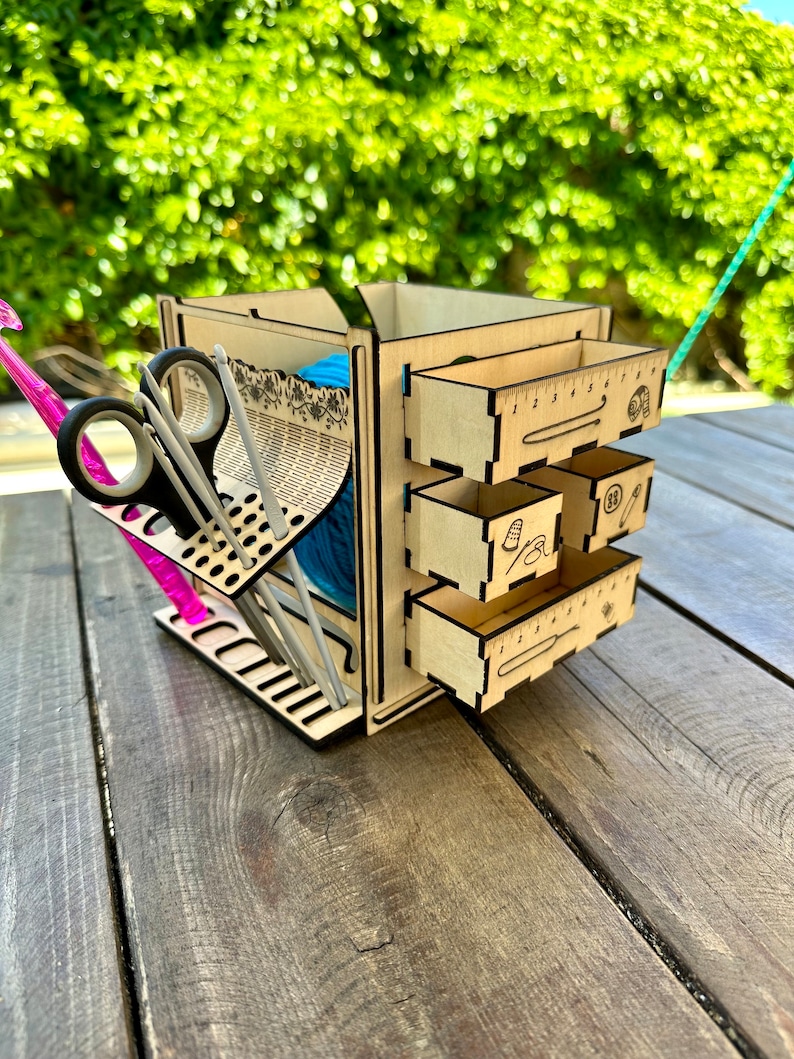 Laser Cut Yarn Bowl Svg Template for Crocheting and Knitting ...