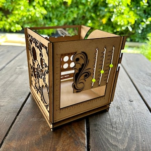 Laser Cut Yarn Bowl Svg Template for Crocheting Knitting With Row ...