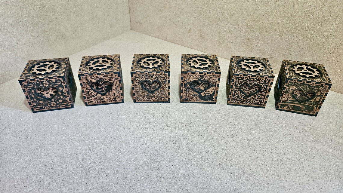 Laser Cut Ring Jewelry Box Laser Cut File in Six Deferent Designs in ...