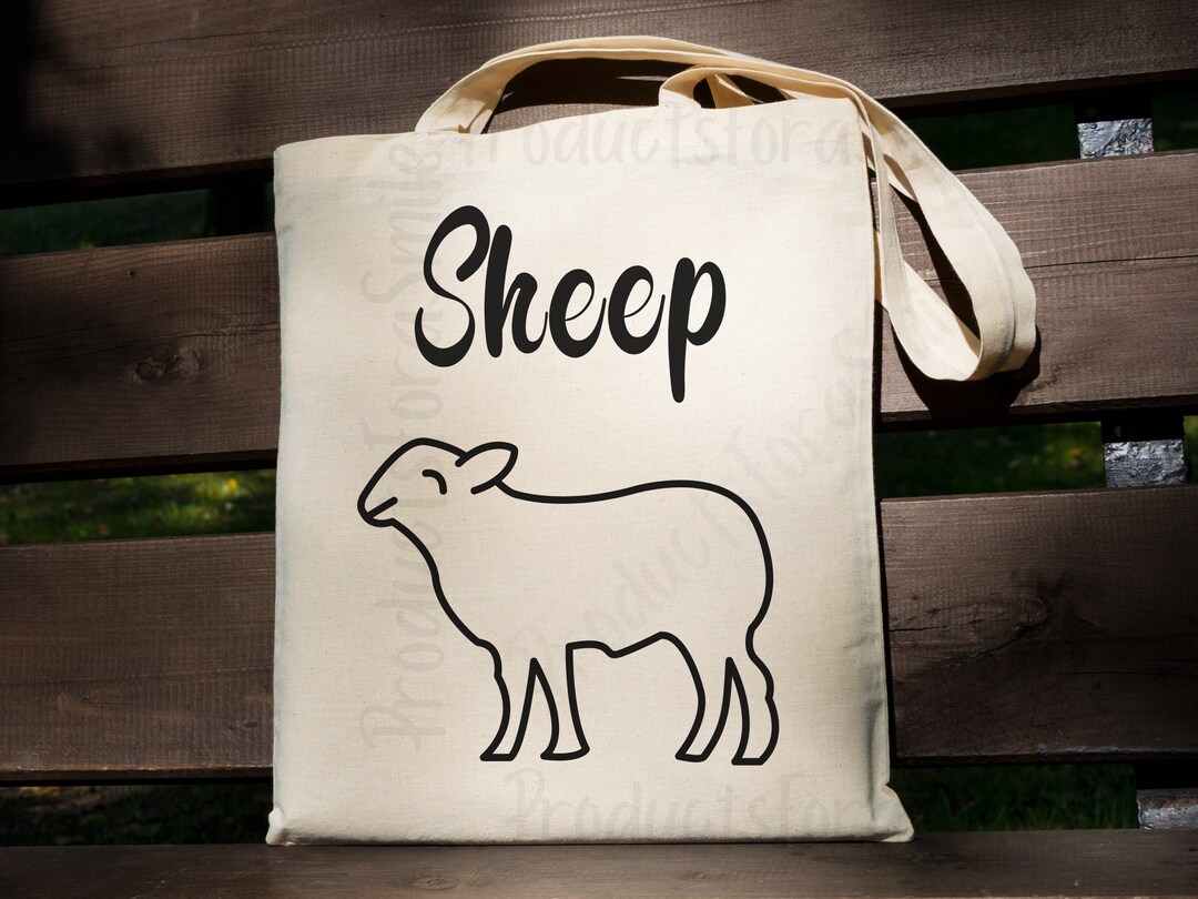 Sheep Tote Bag for Sheep Lovers , Present for Sheep Lovers, Witty Gift ...