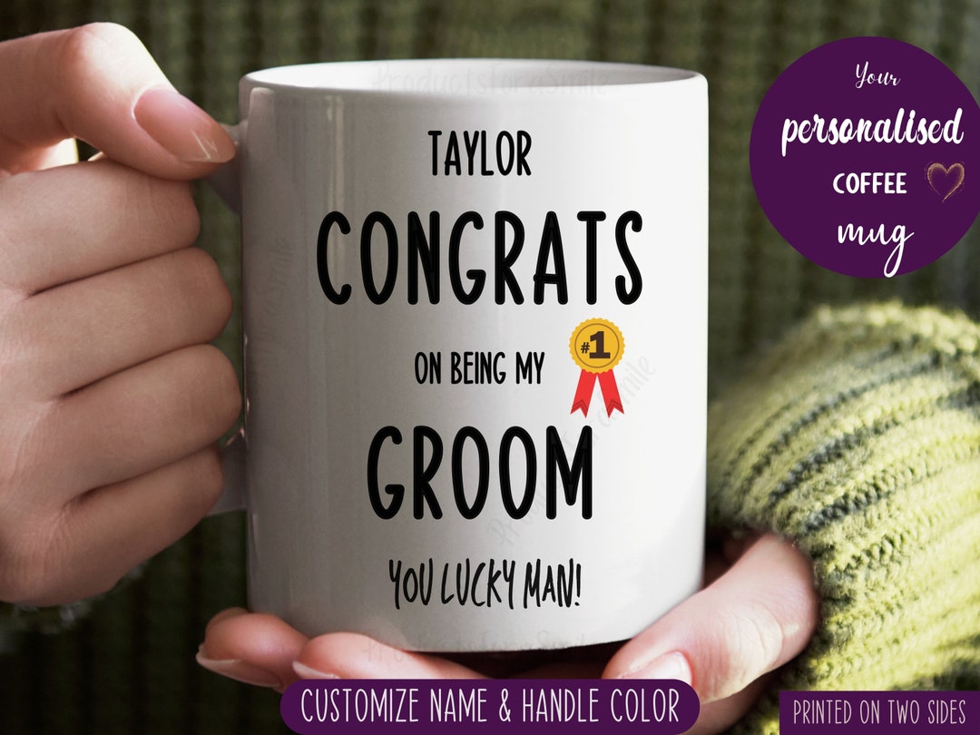 Customizable Groom Mug, Unique Personalized Witty Mug Gift for Your ...